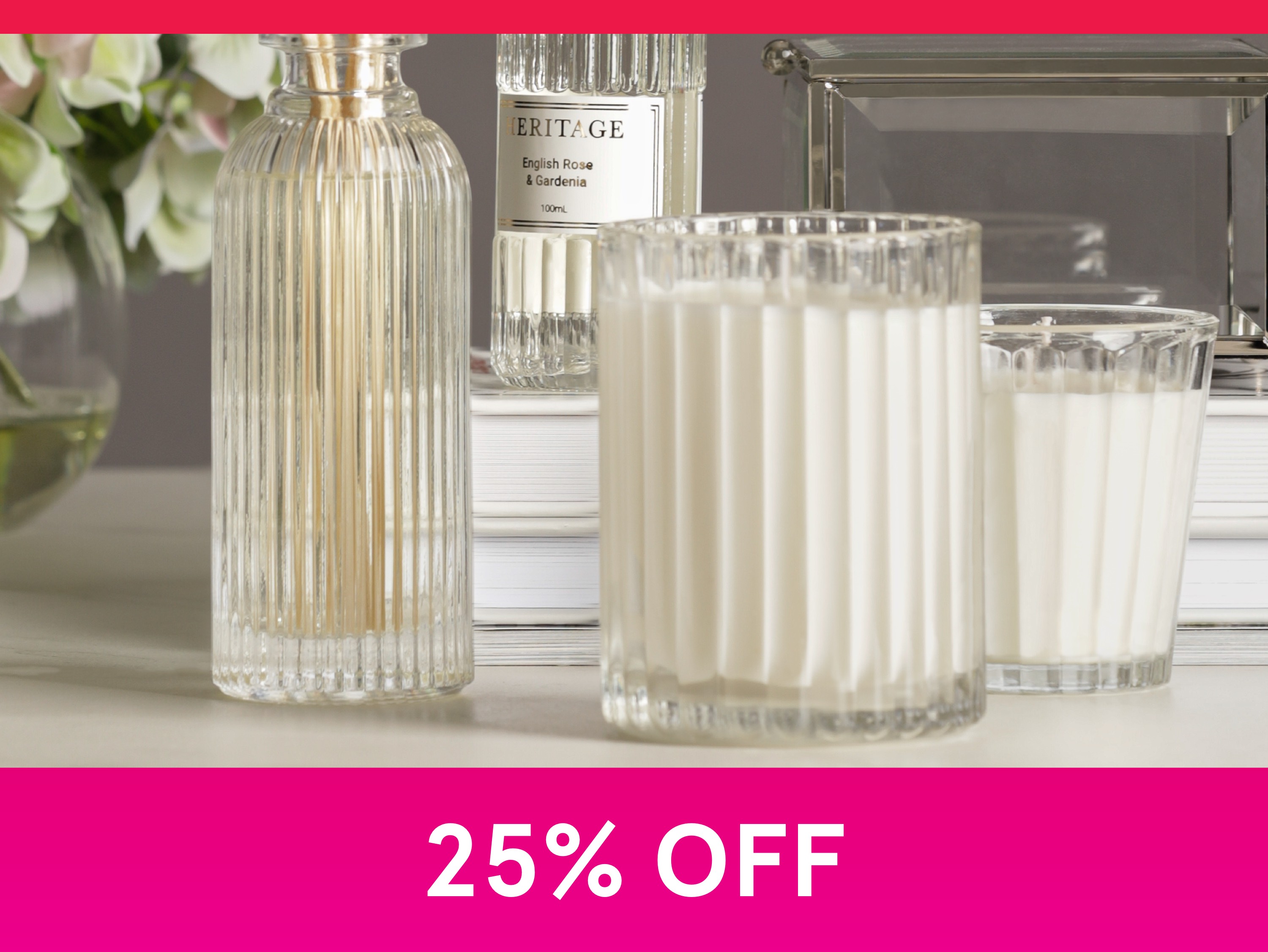 The original price of home décor and selected home fragrance