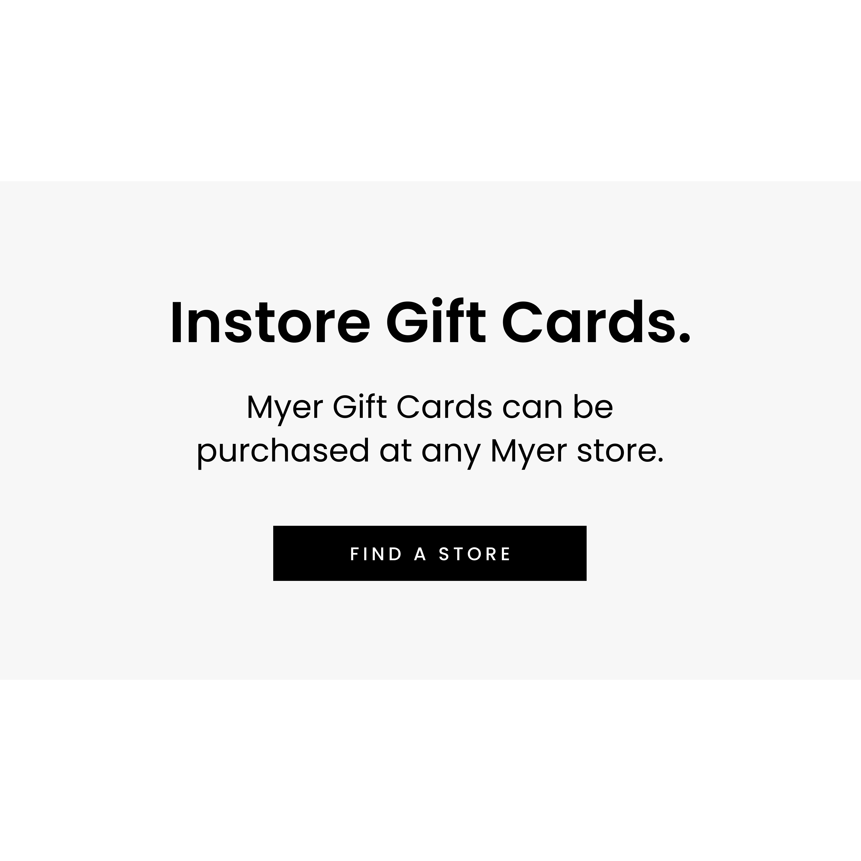 Gift Cards | Retail & Corporate Cards | MYER