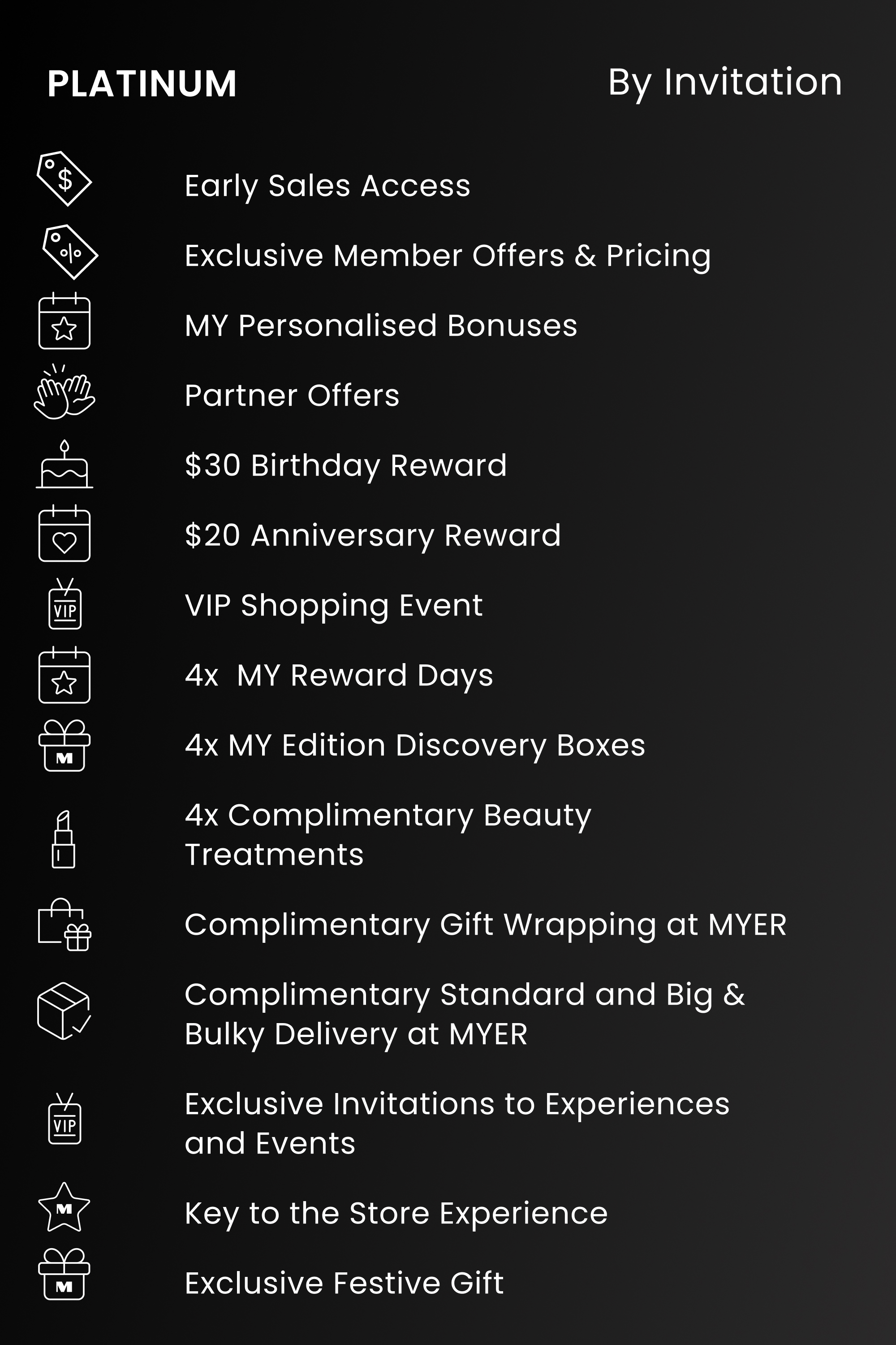 MYER one Terms & Conditions | MYER
